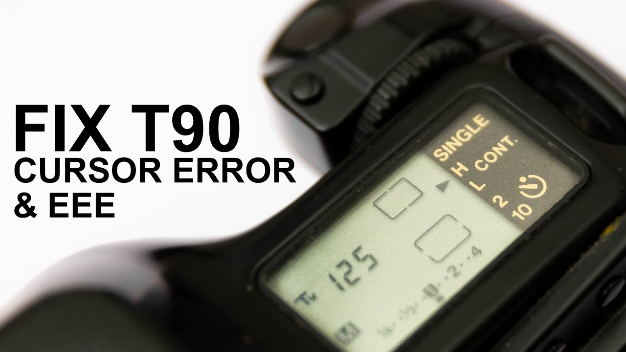 Canon T90 Repair: EEE & blinking cursor error - YouTube