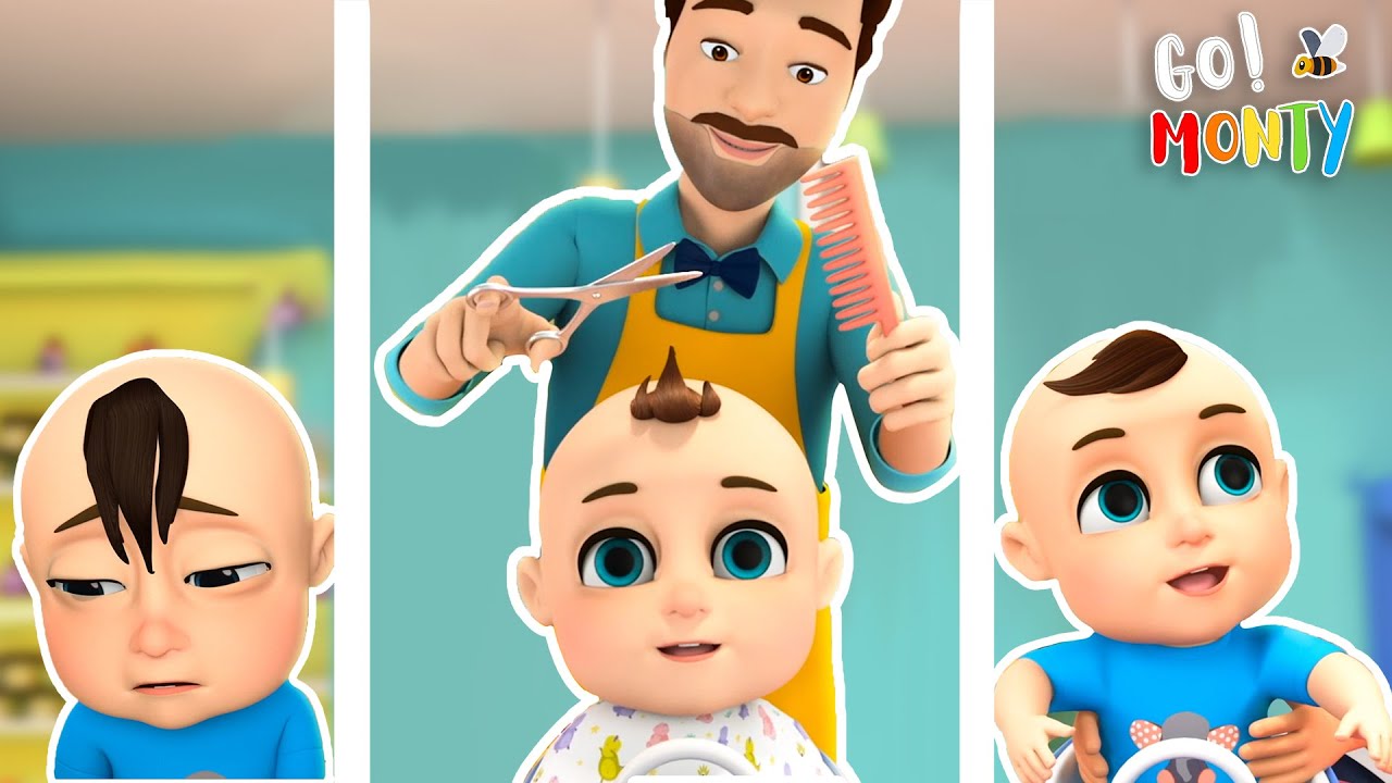 Haircut Song | No No Good Habits | Nursery Rhymes for Kids - Go Monty ...