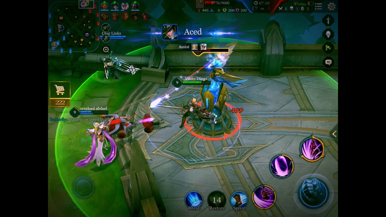 Arena Of Valor | Gameplay Using Butterfly - YouTube