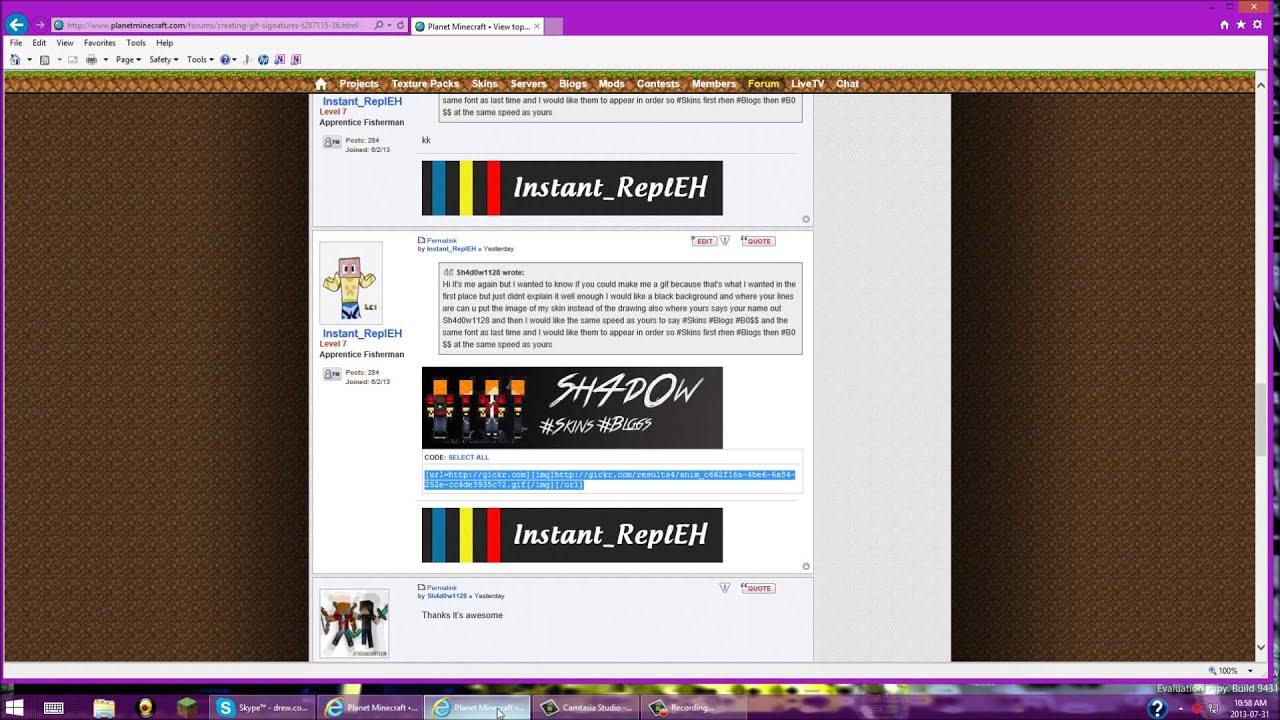 Inserting Signature BB code - YouTube