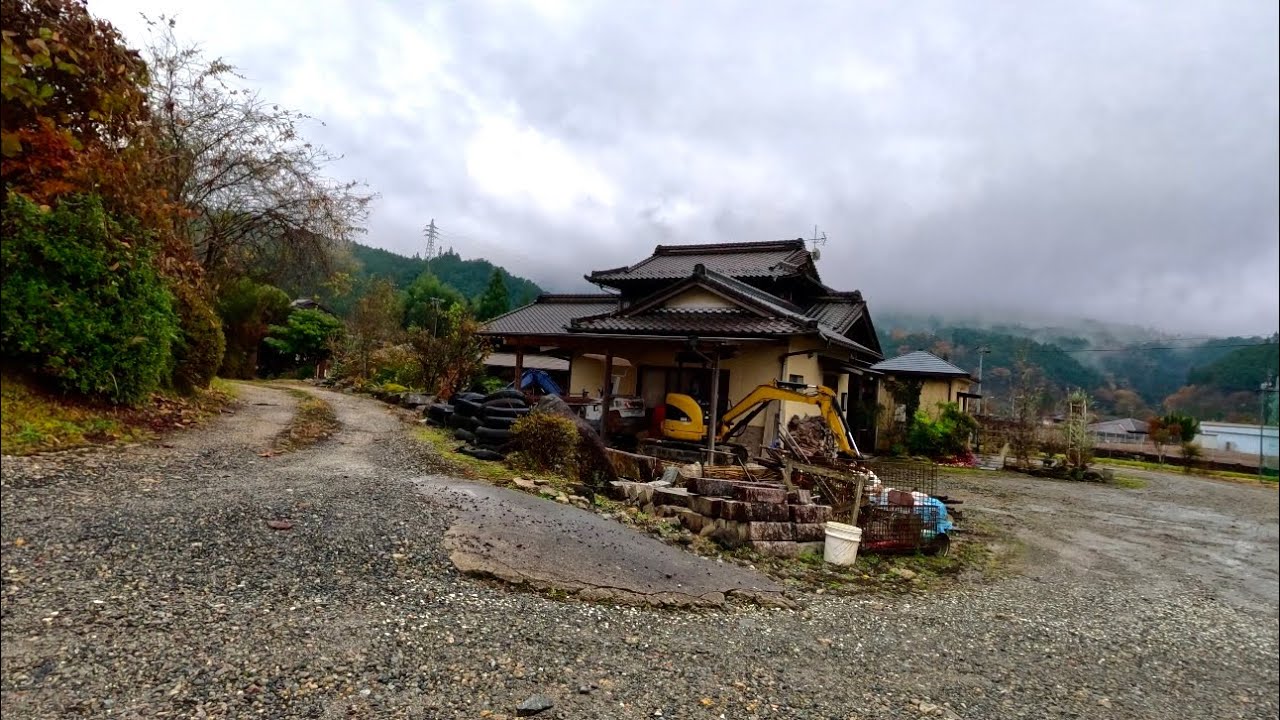 Rainy Day Walking Tour 4K Japan - Japanese Beautiful Countryside ...