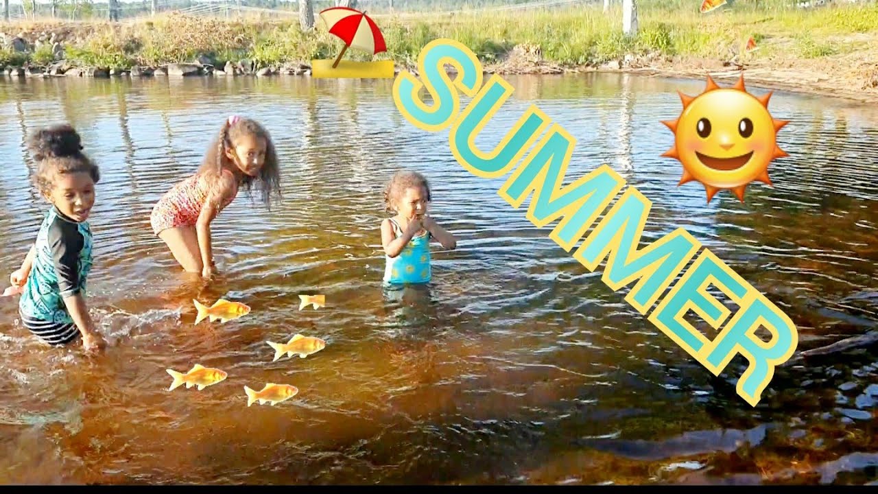 Kids enjoy Playing on the beach .Fun swimming during summer - YouTube