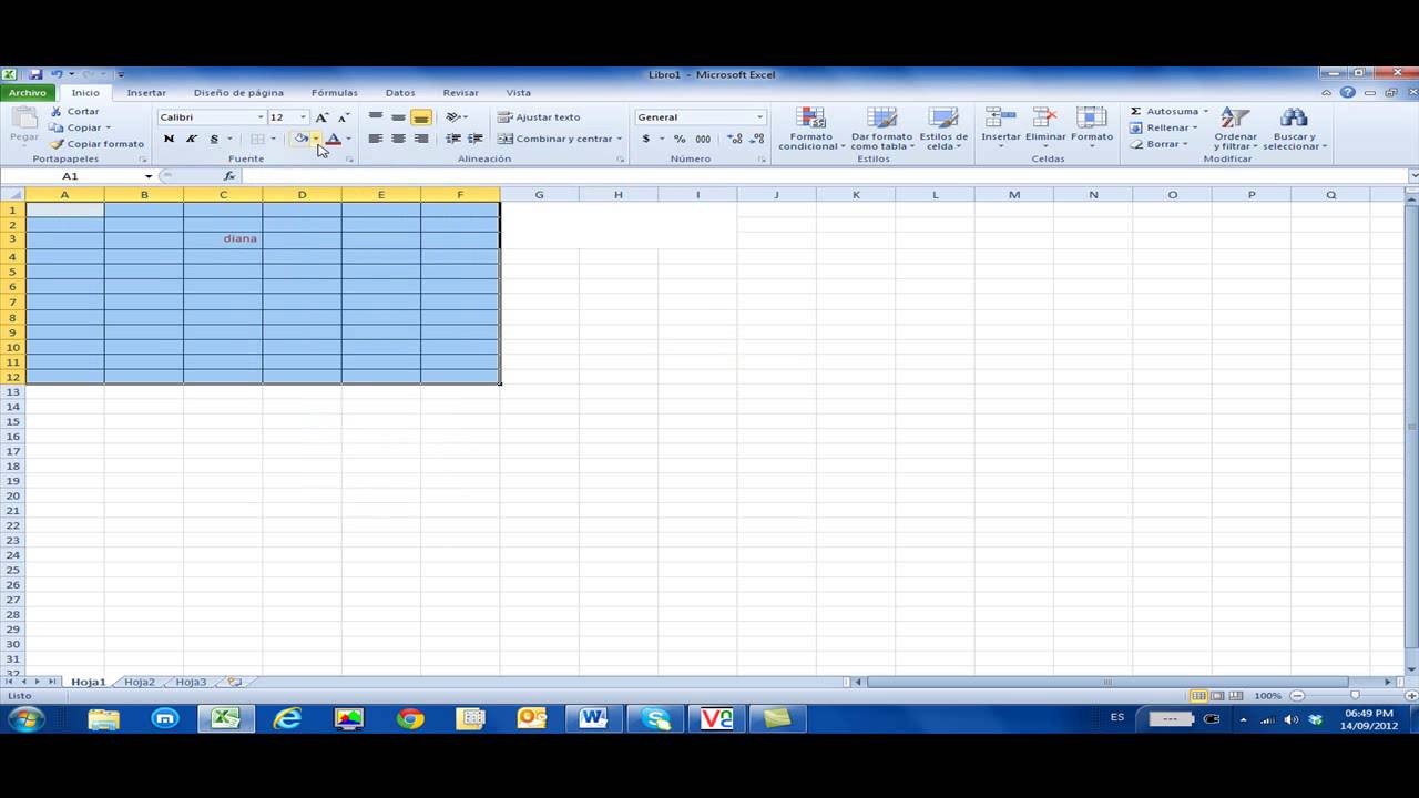1.Excel Menu Inicio, insertar y Diseño de Pagina - YouTube