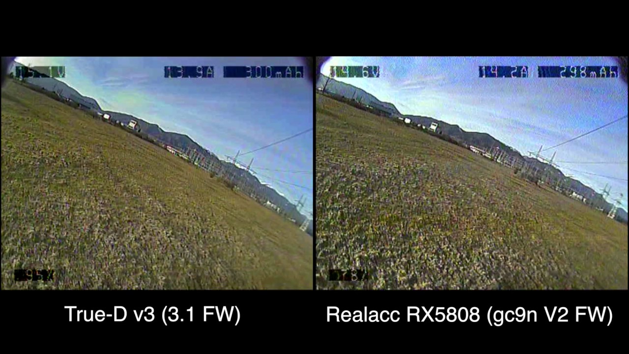 True-D v3 (3.1 FW) vs RealAcc Rx5808 (gc9n v2 FW) - YouTube
