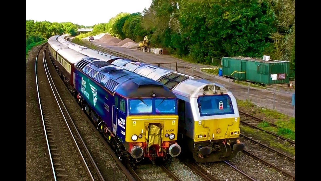 Class 67s & 57s - 67014 + 67012 & 57306 + 57301 VSOE & Northern Belle ...