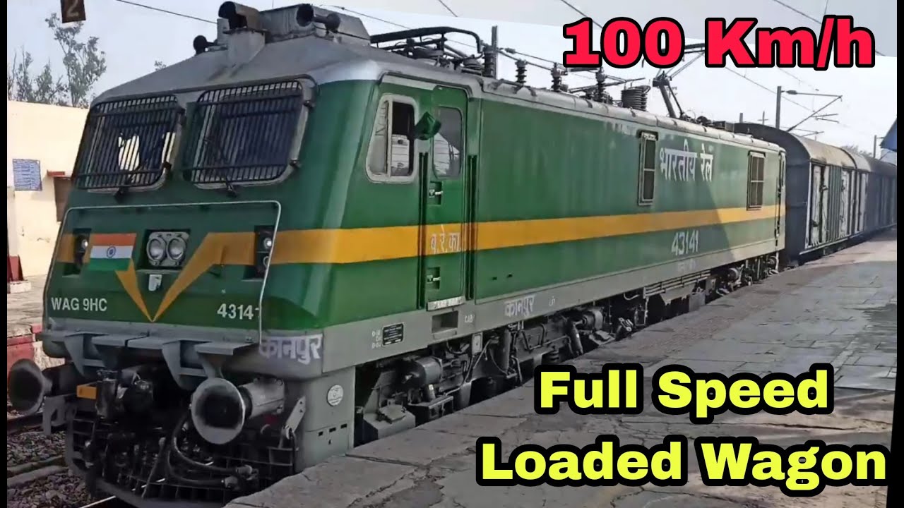 Longest Loaded Wagon with high speed | Indian Railways | - YouTube
