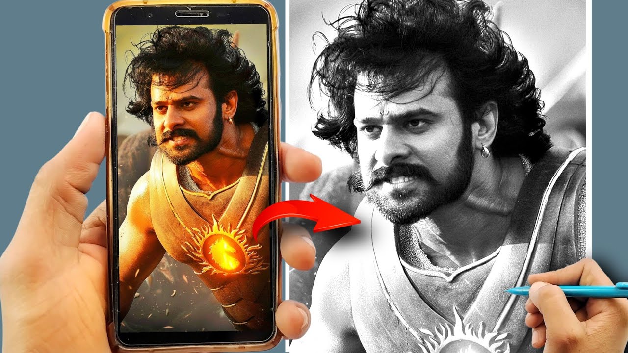 How to draw Prabhas in Baahubali: The Epic Step by step 🔥 - YouTube