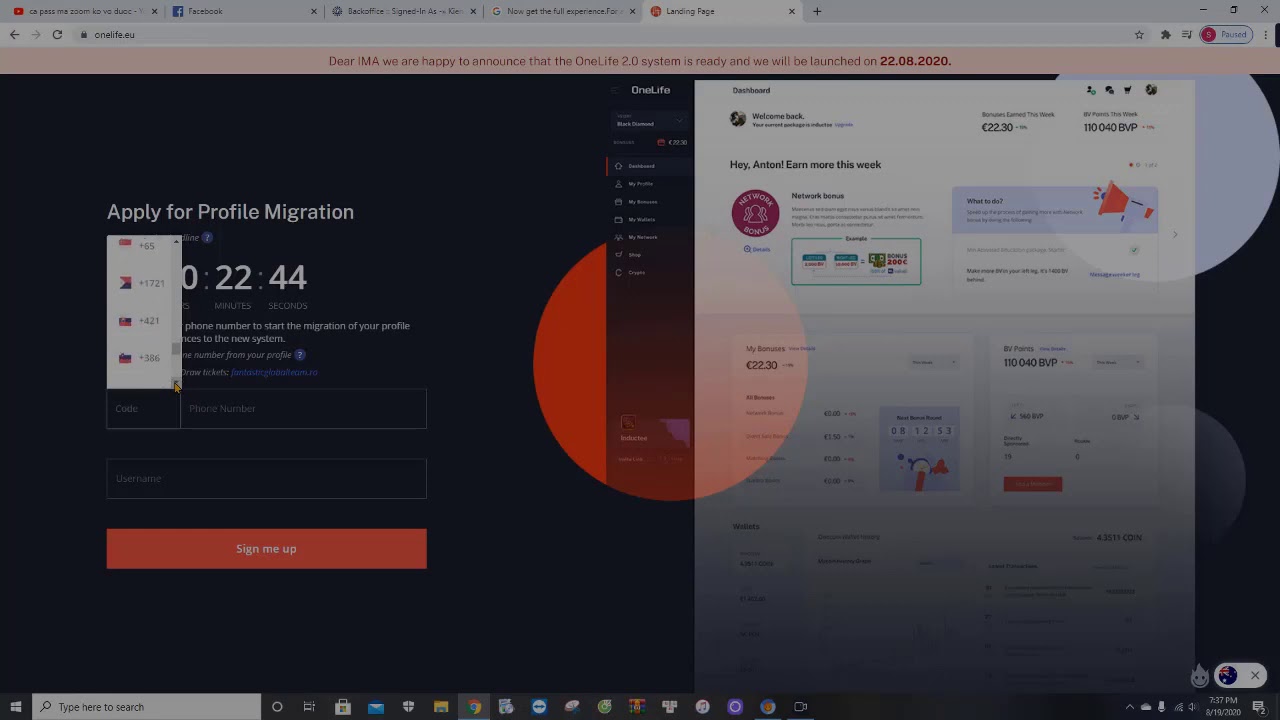 ONECOIN Latest Update || Apply for Profile Account Migration || Onecoin ...