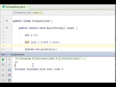 Java for loop interview question - YouTube