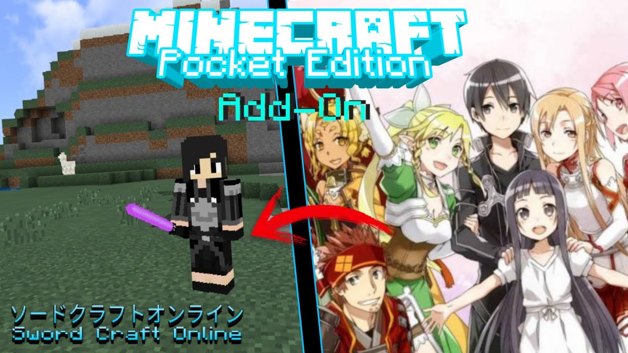 SAIU!! BETA TESTE DE SWORD CRAFT ONLINE!! - SAO IN MCPE |「MCPE ...