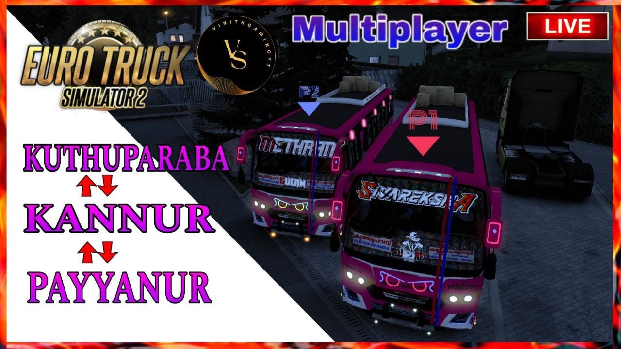 ETS 2 Multiplayer Live Bus Mod DVN Coach - YouTube