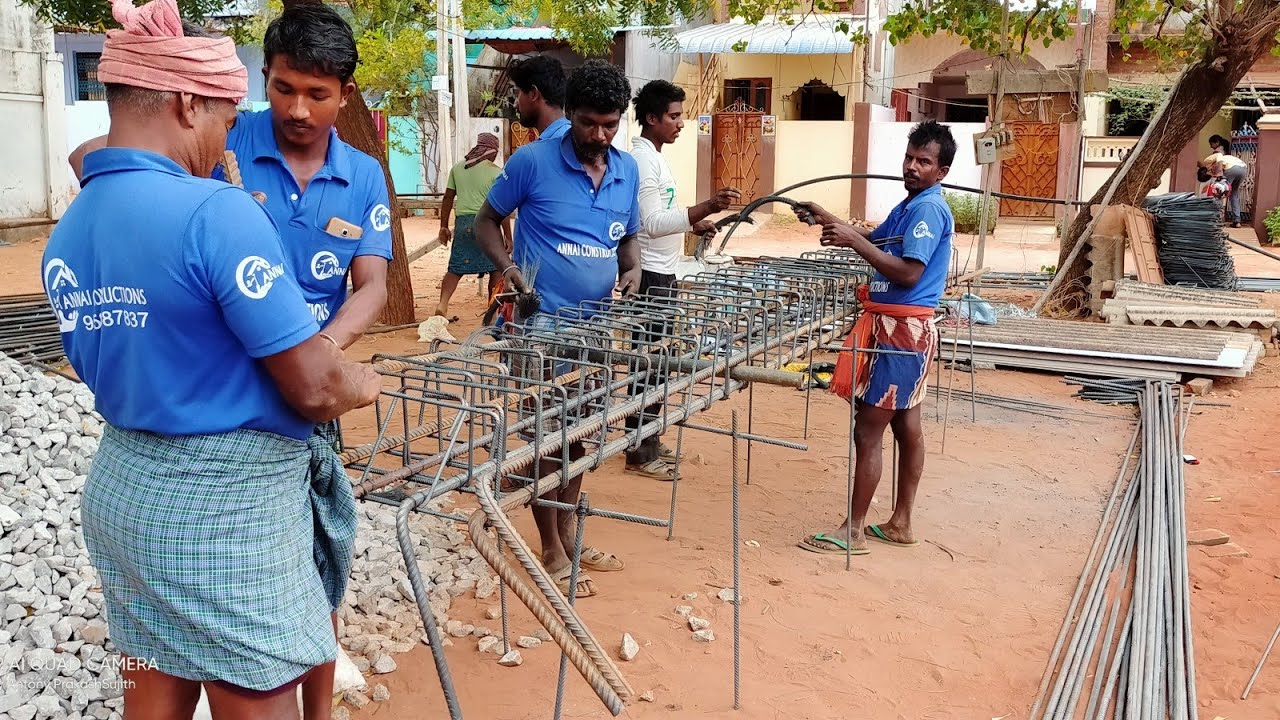 Footing and Column Reinforcement Work Column Using for Center Ring ...