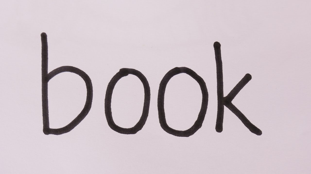 How to make words-book-Cute girl-Easy drawing-step by step-Art lesson-S ...