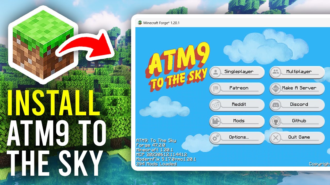 How To Install All The Mods 9 To The Sky In Minecraft - Full Guide ...