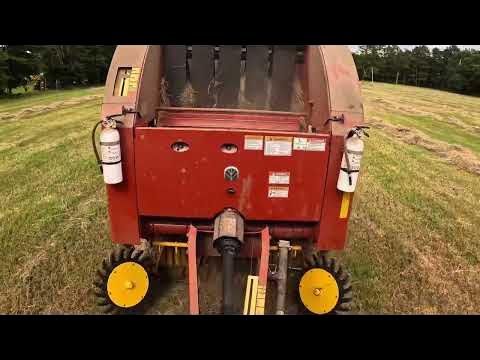 Rolling up that first cutting hay! - YouTube
