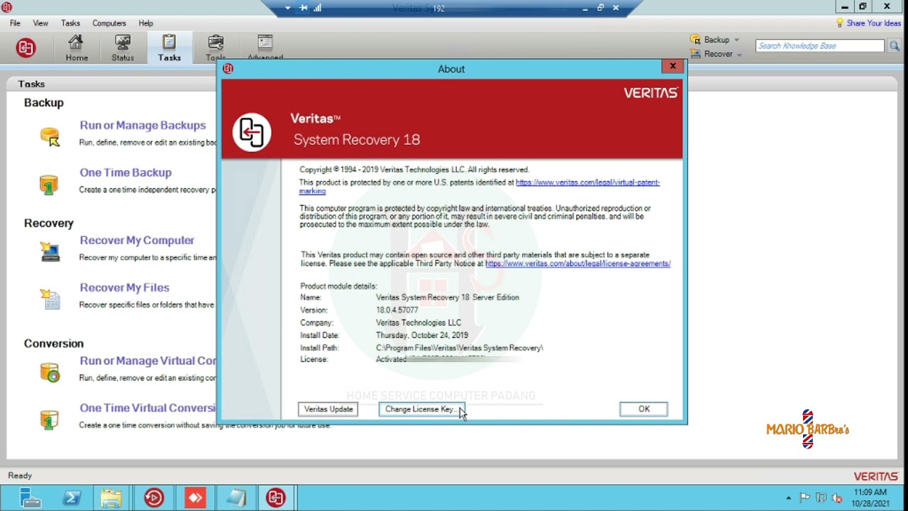 Renewal Update License Veritas System Recovery - YouTube