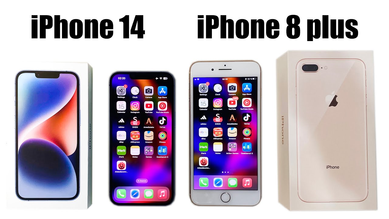 iPhone 14 vs iPhone 8 Plus SPEED TEST - YouTube