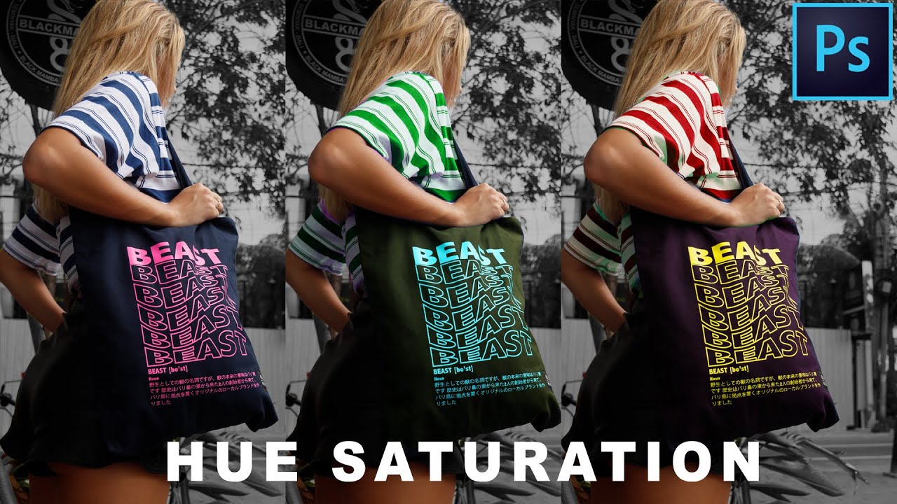 Hue Saturation pada Adobe Photoshop - YouTube