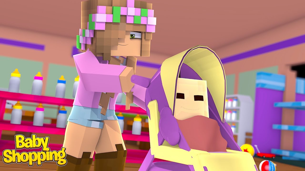 LITTLE KELLY GOES BABY SHOPPING! | Minecraft - YouTube