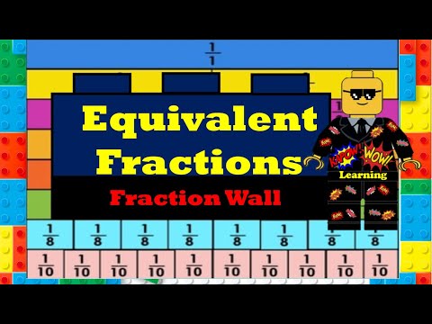 Equivalent Fractions - Fraction Wall - kapow wow - YouTube