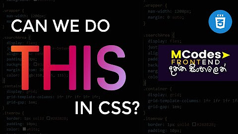 Mastering CSS techniques Sinhala - YouTube