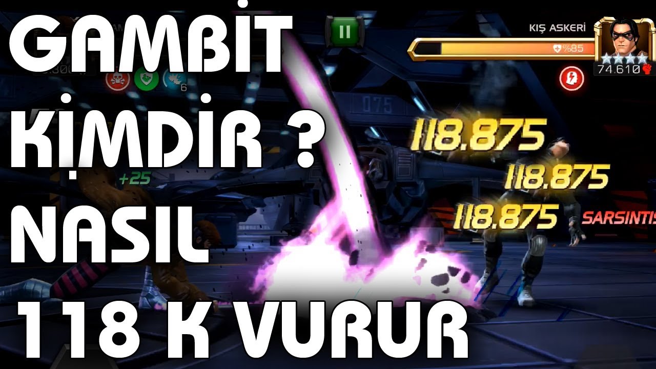 GAMBİT KİMDİR ? NASIL OYNANMALI - MCOC - YouTube