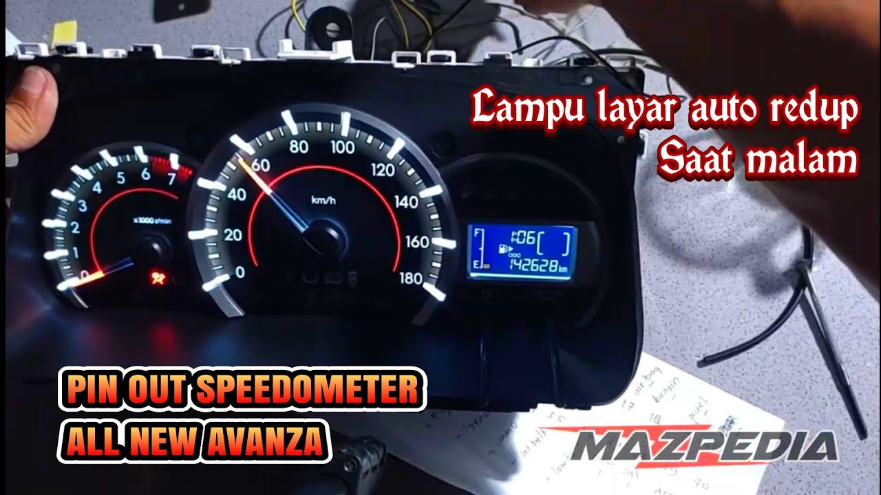 OPLOS SPEEDOMETER GRAND AVANZA KE ALL NEW AVANZA DAN PIN OUT ...