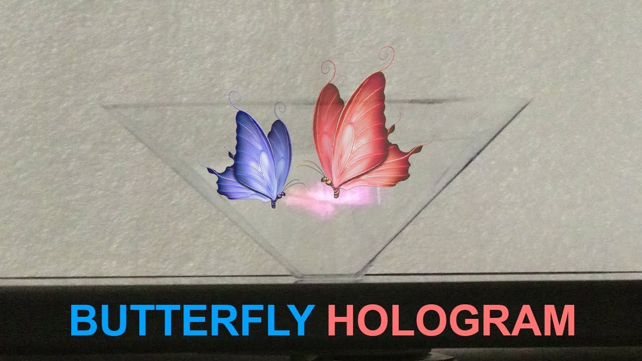 Butterfly Hologram | Turn your Smartphone into a 3D Hologram - YouTube