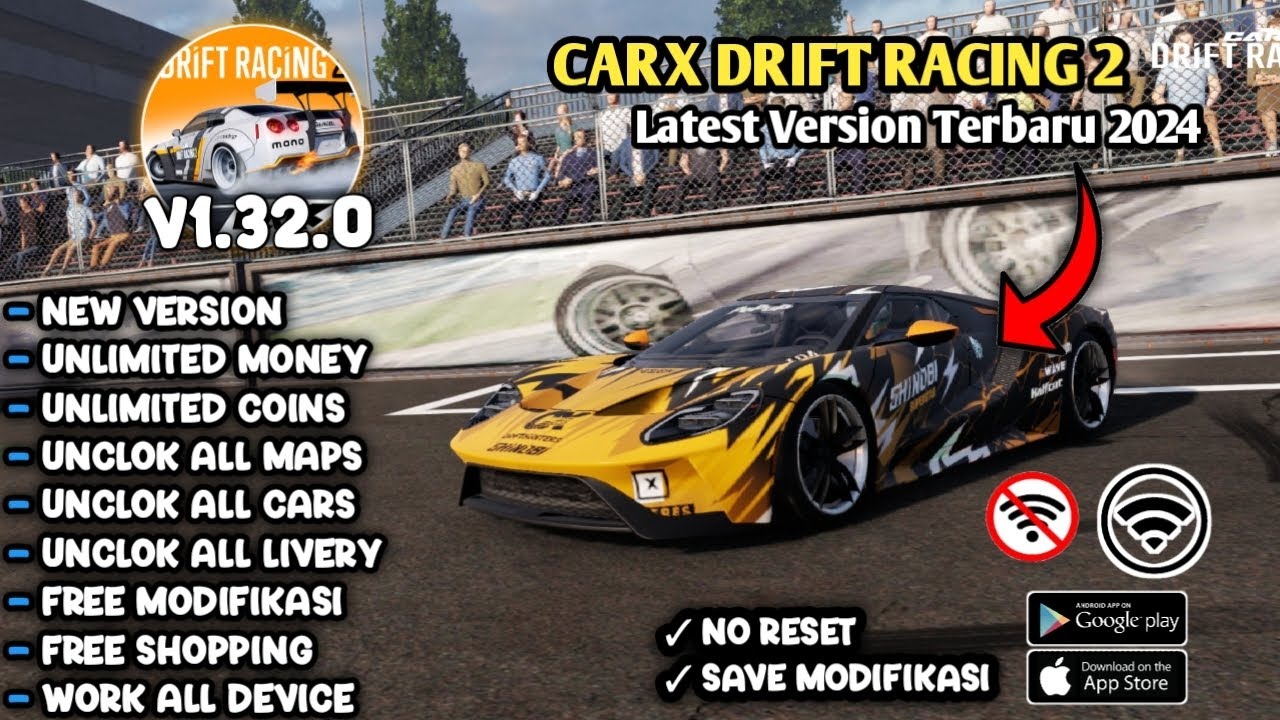 CarX Drift Racing 2 Mod Apk New 2024 v1.32.0 - Unlimited Money & Unlock ...