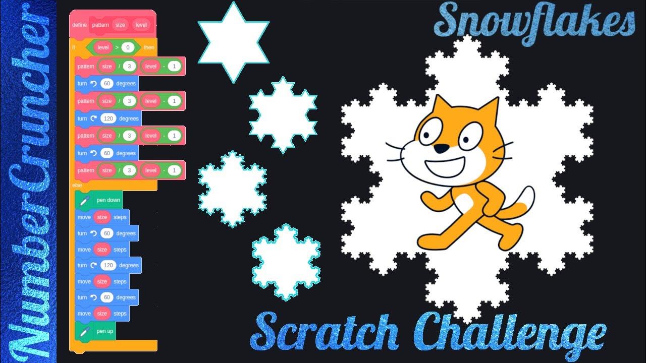 Scratch-Challenge Snowflakes - YouTube