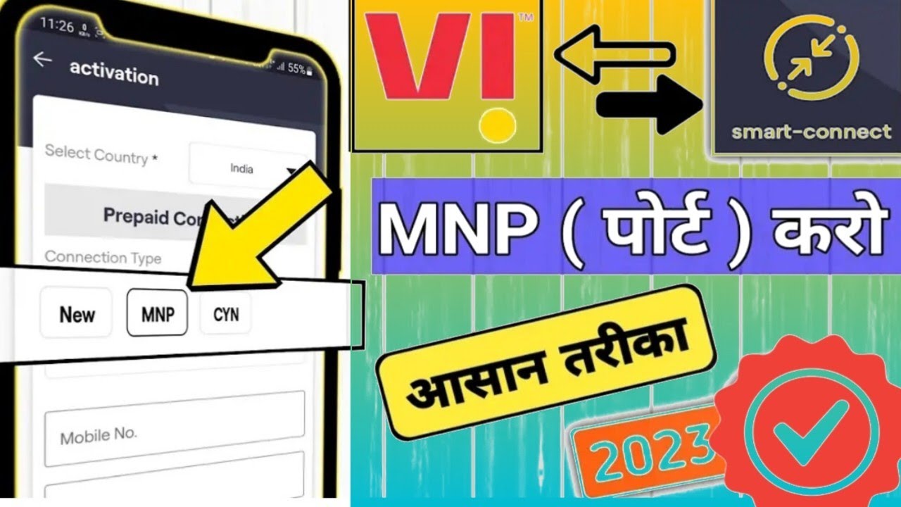 #Vi_Me_Mnp_Kaise_Kare || Vi Mnp Sim Activation || Smart Connect Se Sim ...