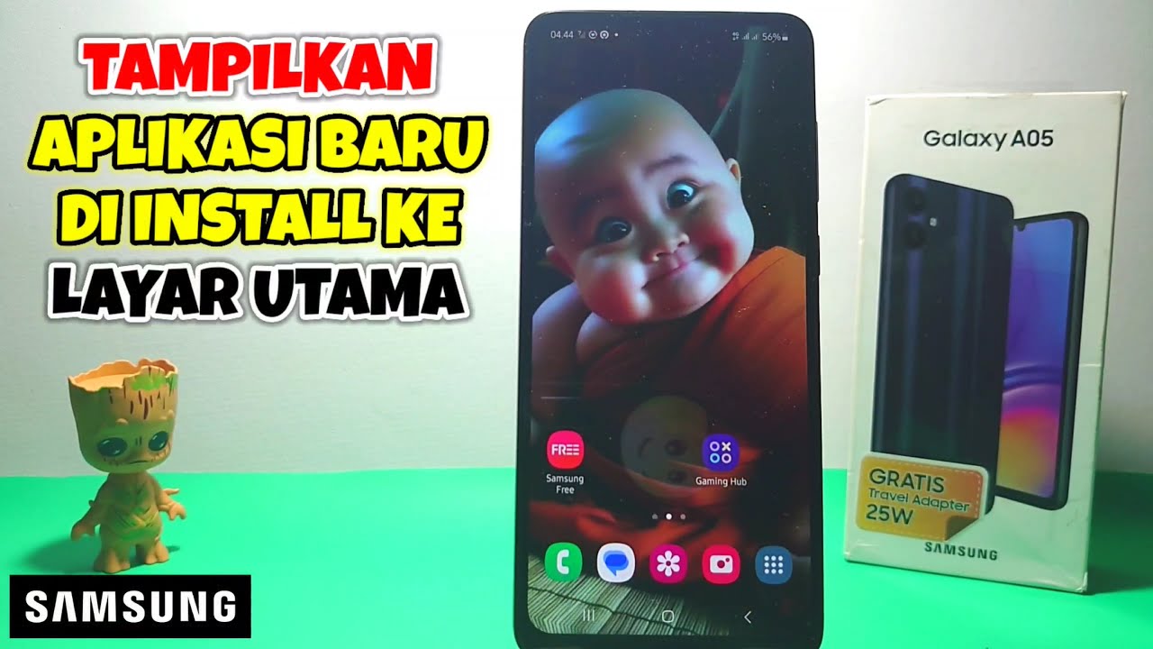 Cara Tampilkan Aplikasi Baru Di Install Ke Layar Utama Hp Samsung A05 ...