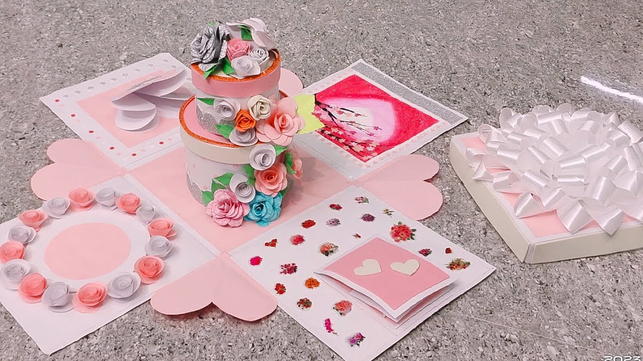 How i made this Wedding explosion Box? | Artwork with Sara ️ - YouTube