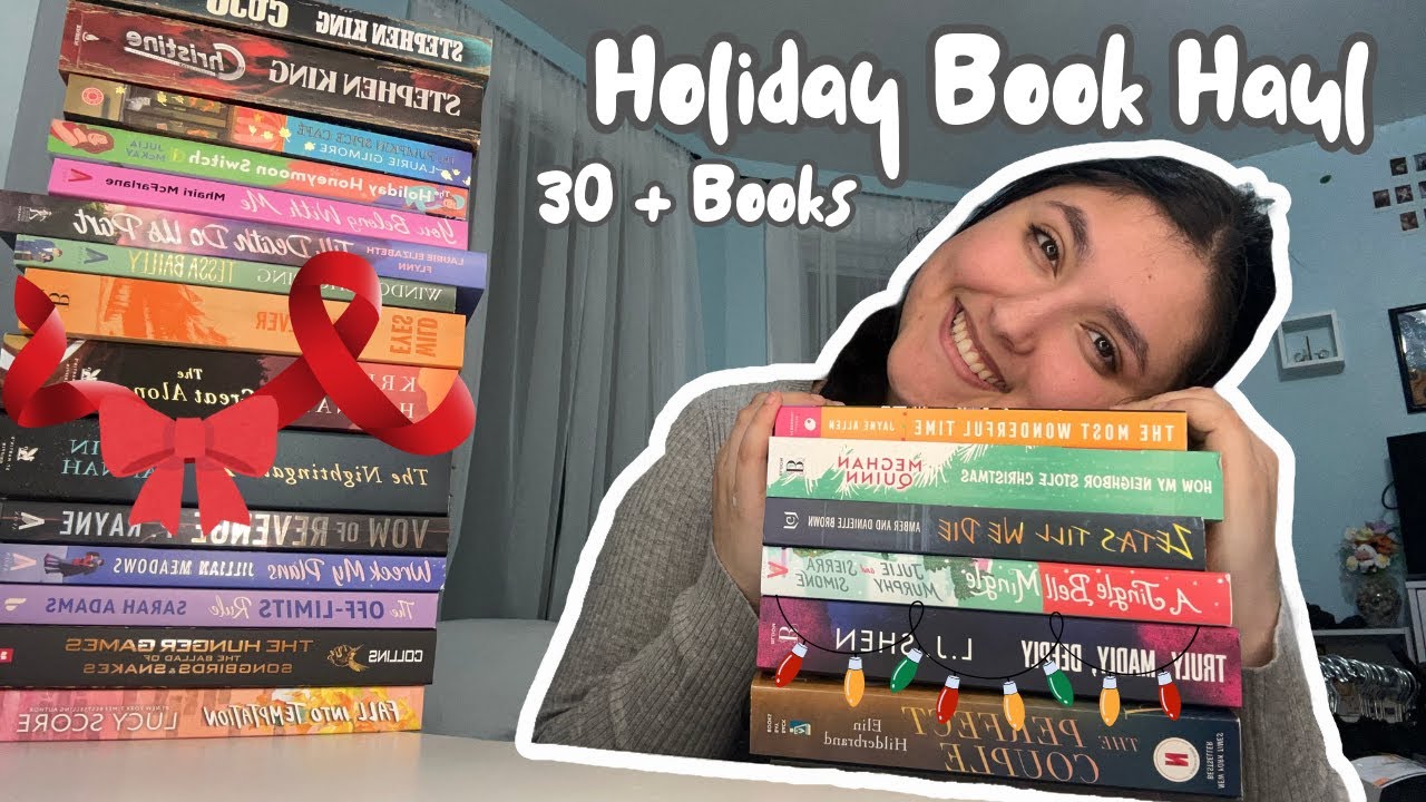 Huge Christmas Book Haul! Huge Holiday Book Unbooking Haul| I Bought 30 ...