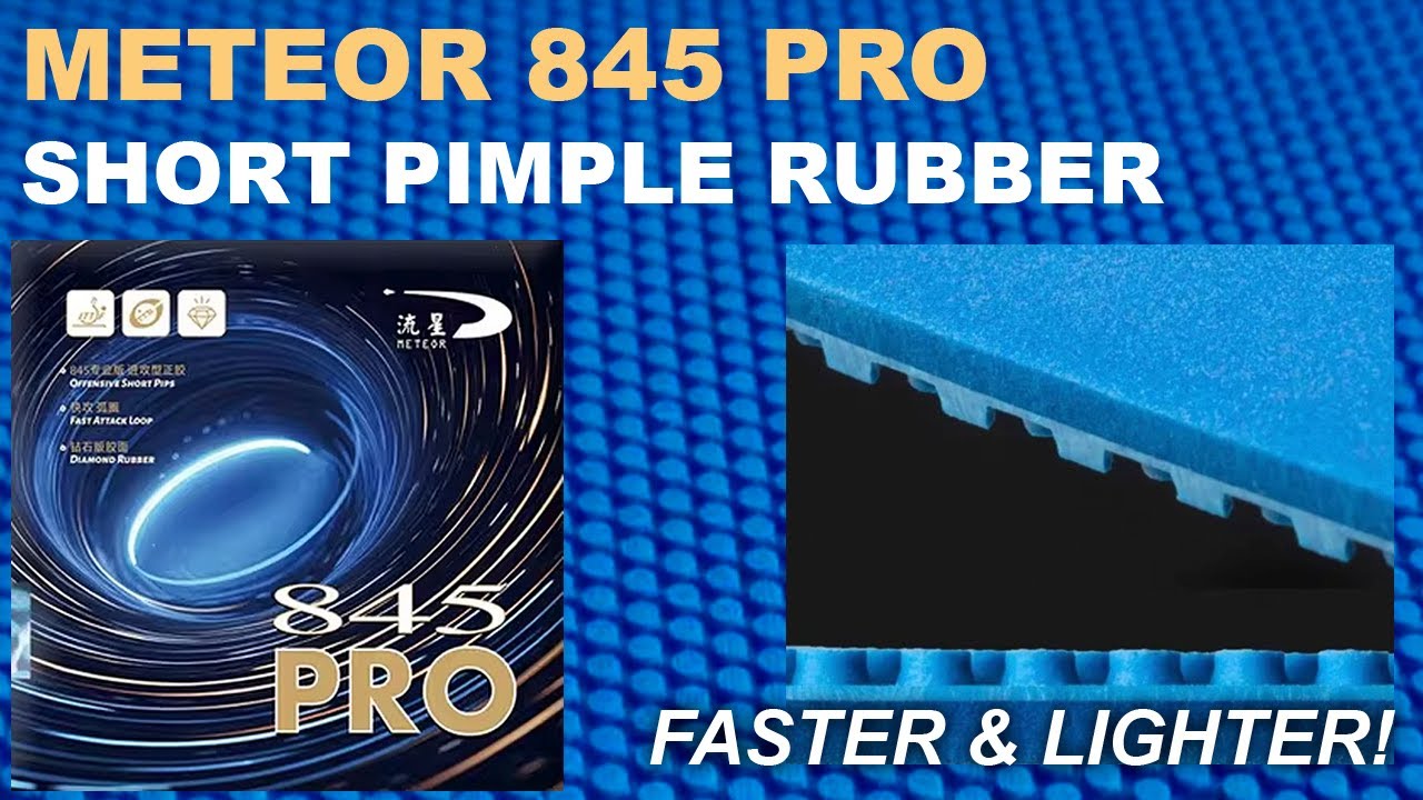 Brand New Meteor 845 Pro Short Pimple Table Tennis Rubber Plus New Wood ...