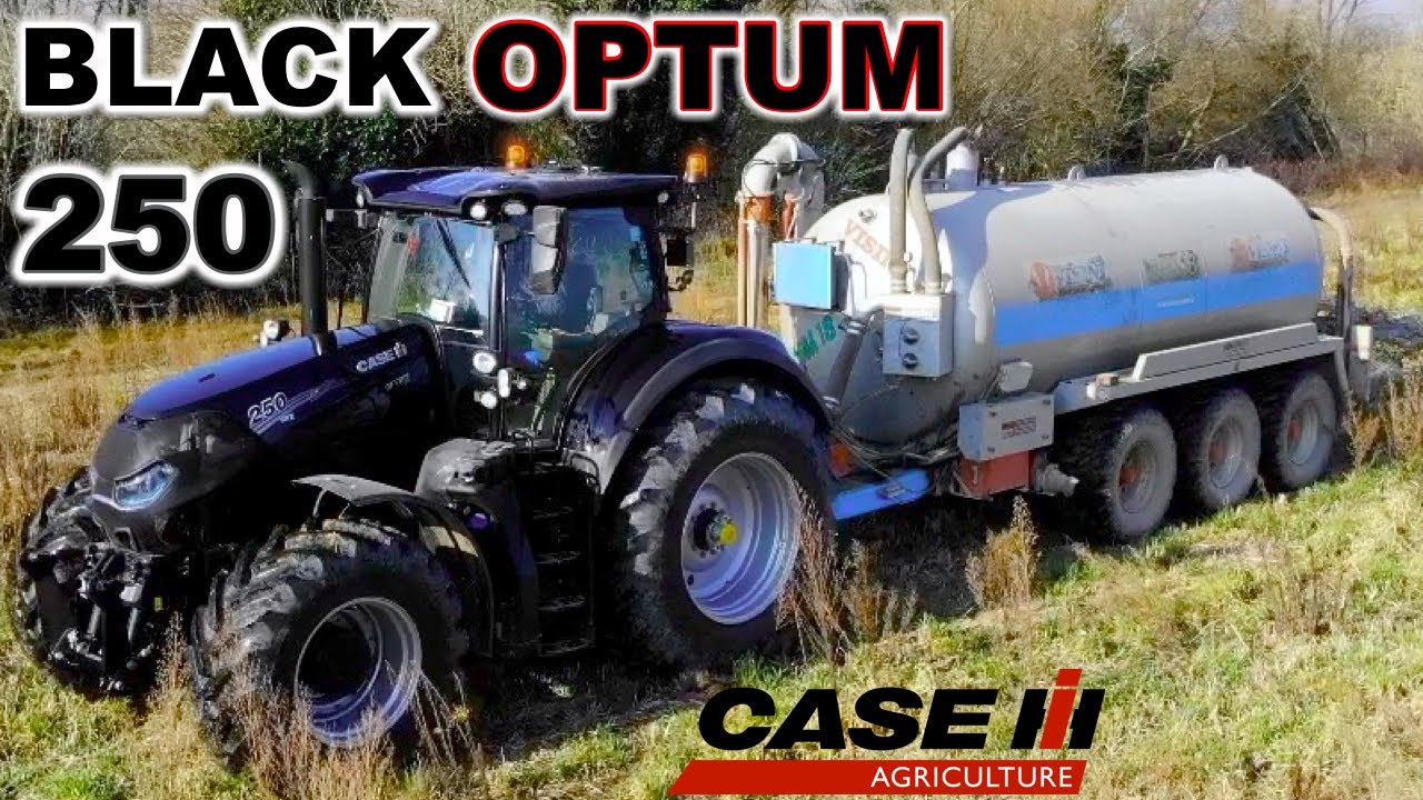 BLACK OPTUM 250 by CASE IH - Botte Visini 3 Assi - YouTube