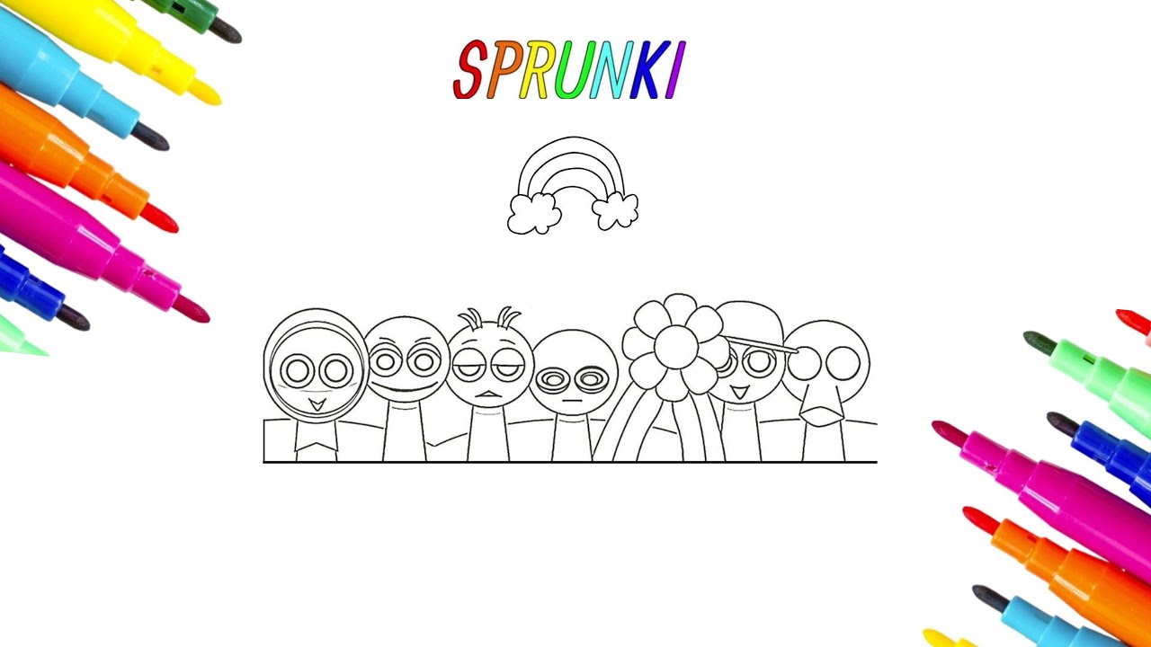 Sprunki New Coloring Pages / How To Color New Sprunki - YouTube