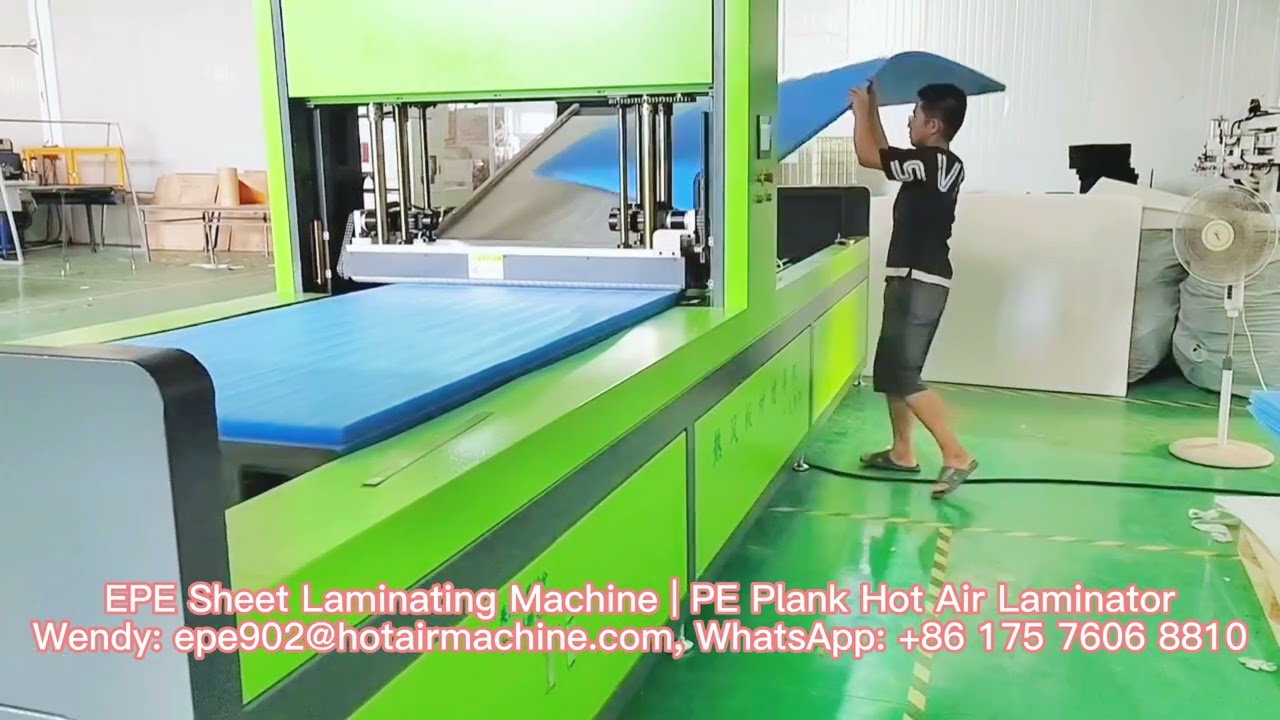 EPE Sheet Laminating Machine | PE Plank Hot Air Laminator ...