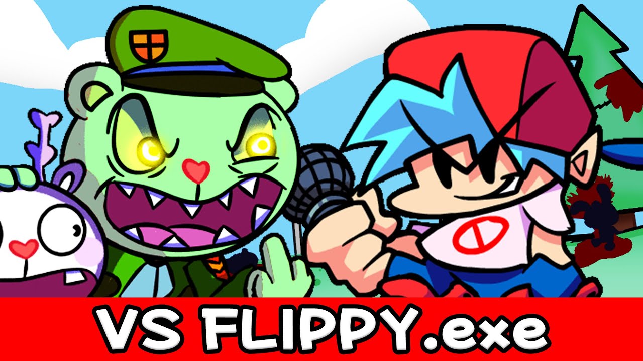 프나펌 플리피 모드 한글자막 Friday Night Funkin V.S. Flippy FULL WEEK - FNF Mod ...