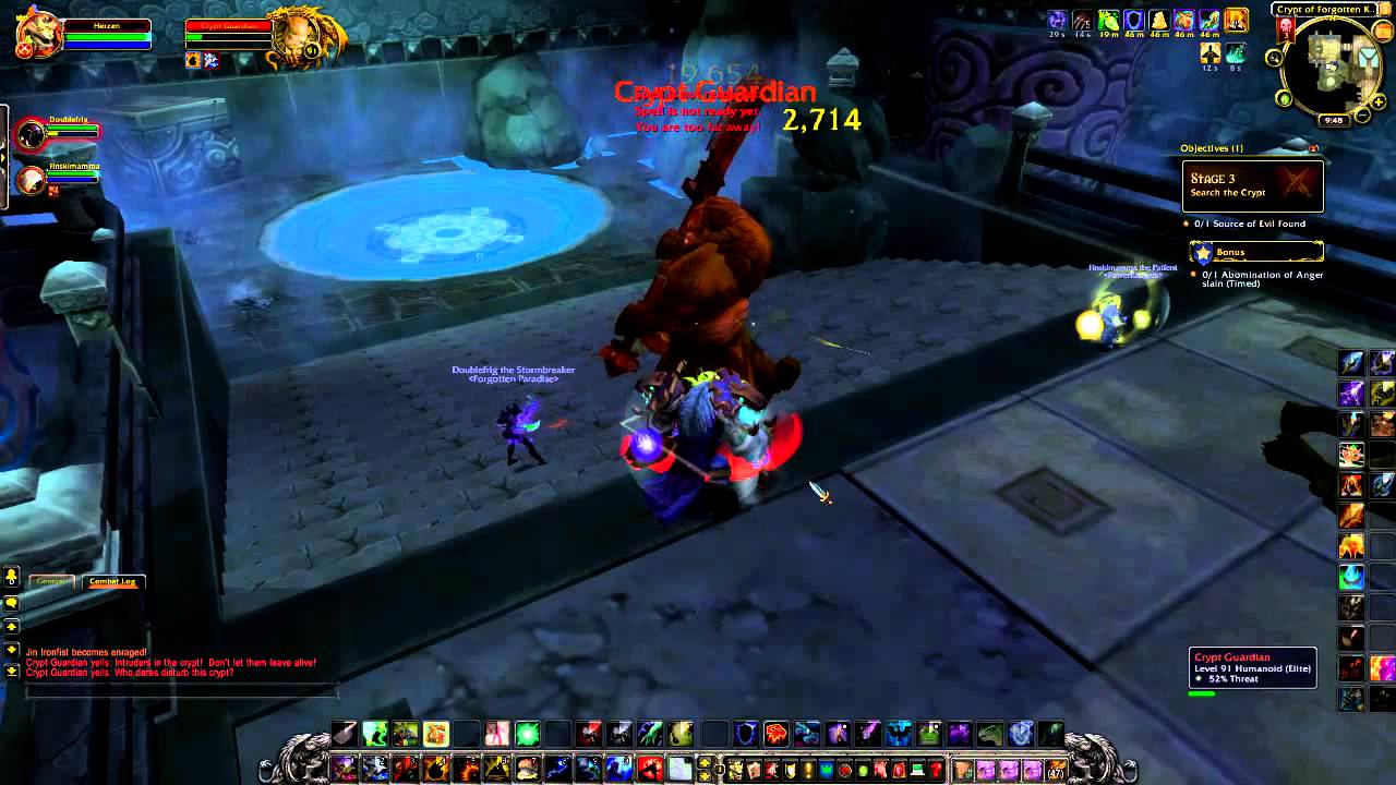 WOW MoP New Content Part 66 - Crypt of the Forgotten Kings Heroic - YouTube