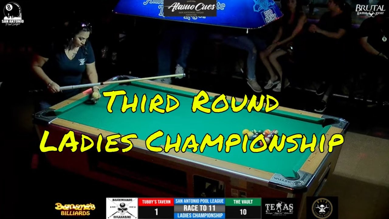 Ladies Championship Third Round San Antonio Pool League - YouTube