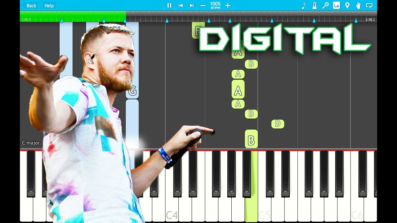 Imagine Dragons - Digital Piano Tutorial EASY (Origins) Piano Cover ...