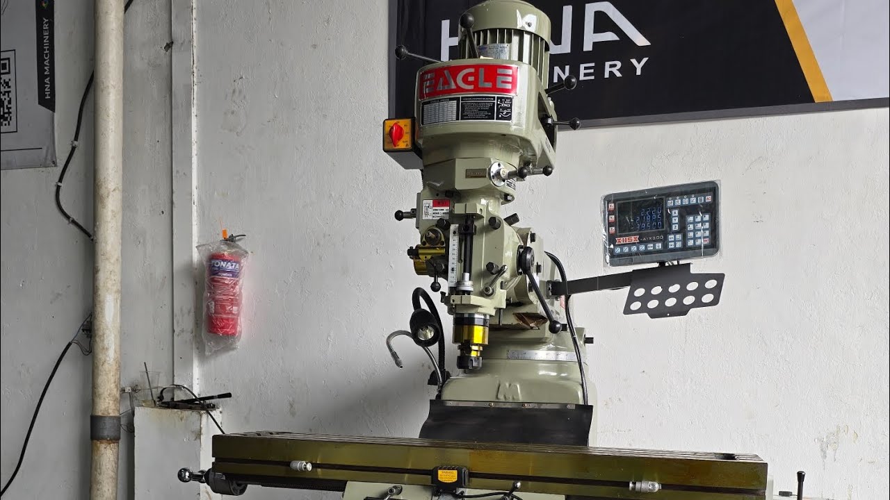 MESIN MILLING SM4 BARU / 3 AXIS FULL ELECTRIC/ HNA MACHINERY - YouTube