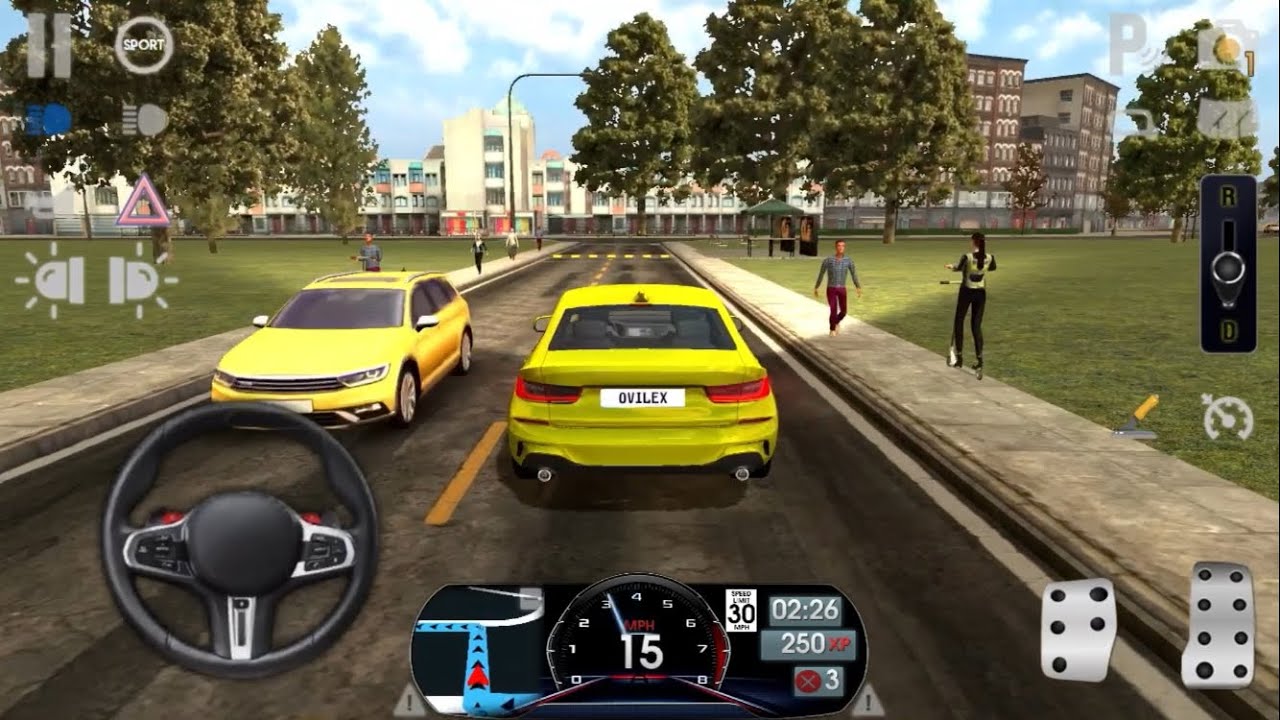 DRIVE YELLOW CAR IN ROADS OF WASHINGTON DC || DRIVING SACHOOL SIM 2022 ...