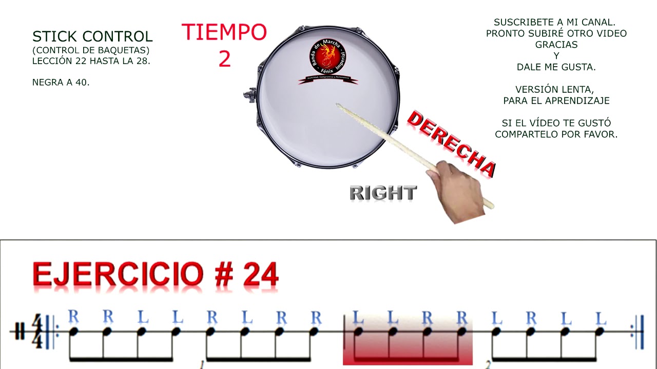 04 STICK CONTROL EJERCICIOS 22 AL 28. - YouTube