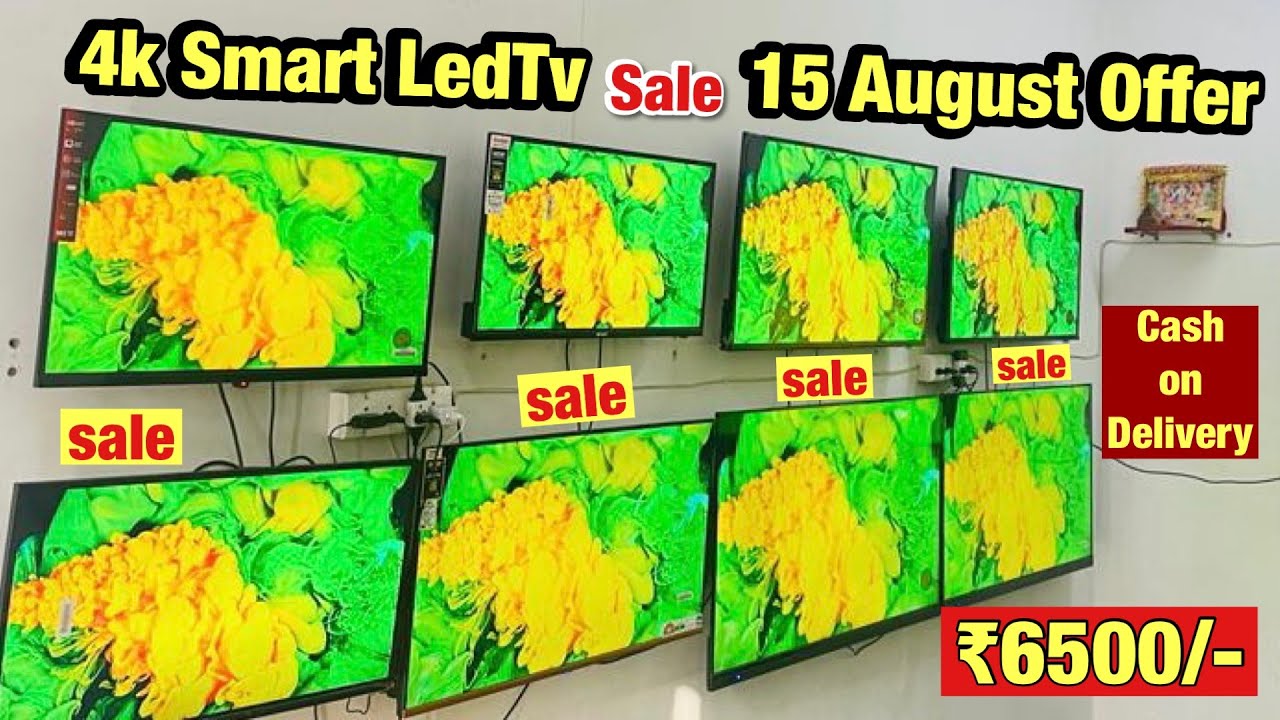 4K LED TV🔥☝️15 August offer😱/ wholesale Led tv market in delhi ...