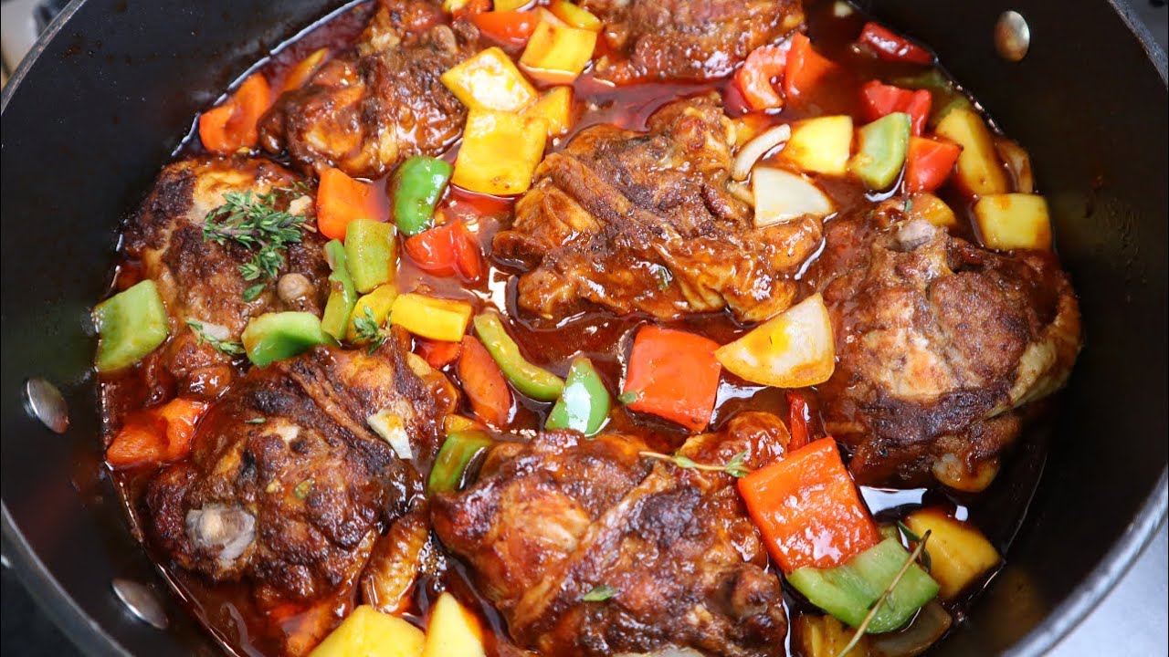 How To Make Sweet And Sour Mango Stew Chicken | Perfect Chicken Quick ...