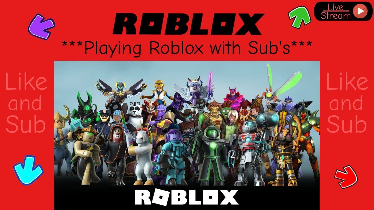 ROBLOX LIVE NOW (PLAYING WITH VIEWERS) - YouTube