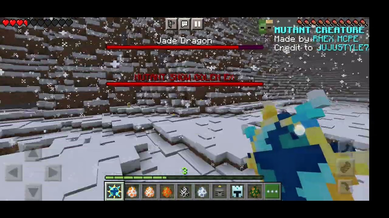 Ice soldiers VS jade dragon in minecraft - YouTube