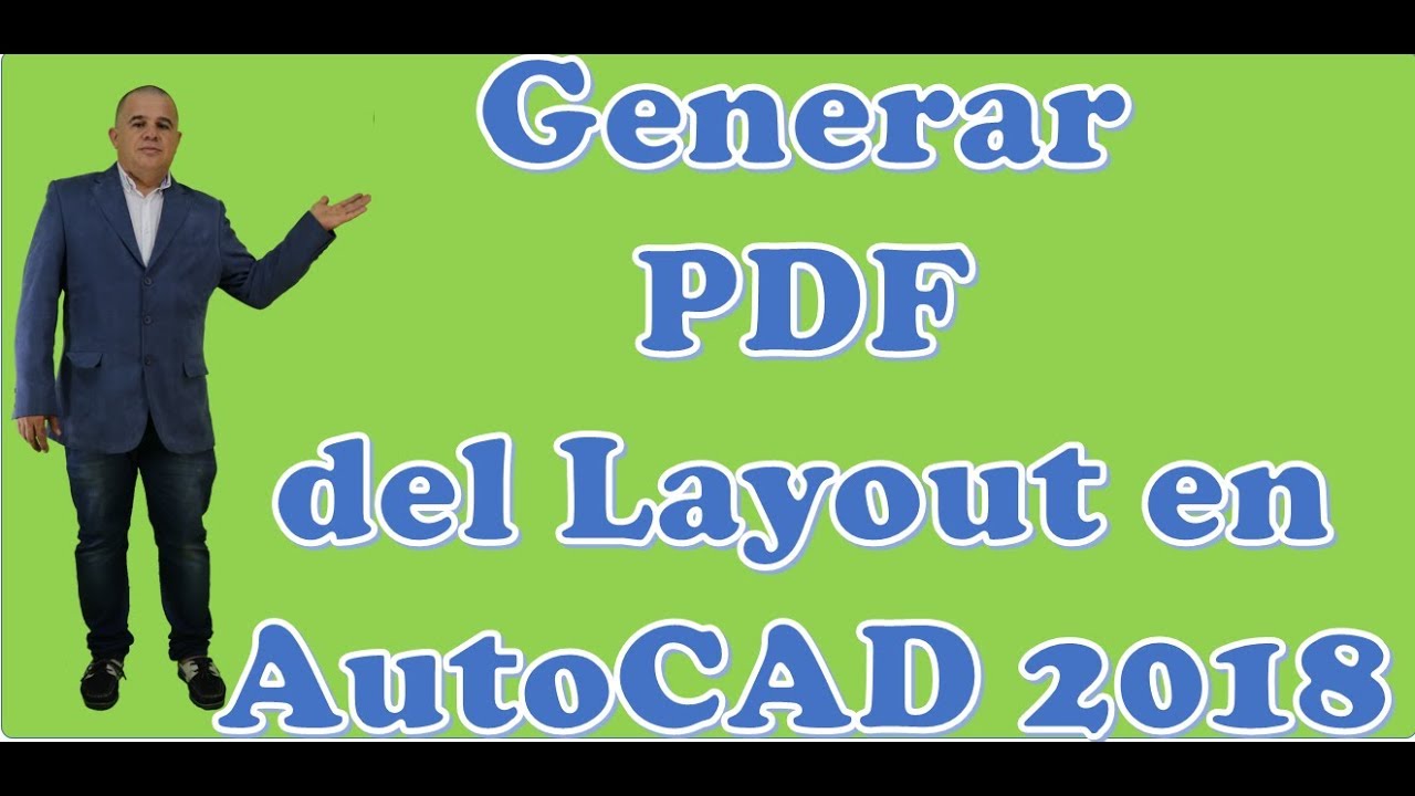 Generar PDF del Layout en AutocaD 2018 - YouTube